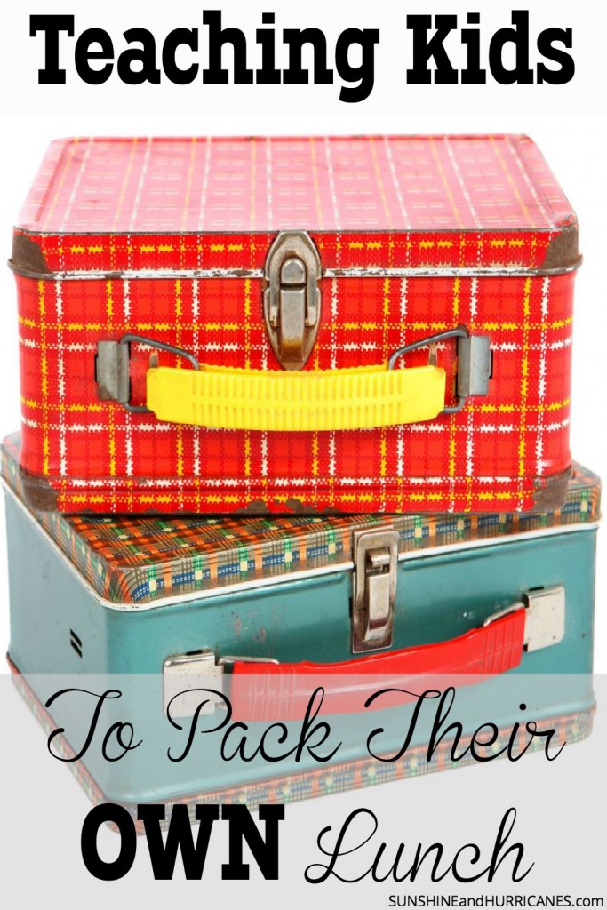Teaching Kids To Pack Their Own School Lunch