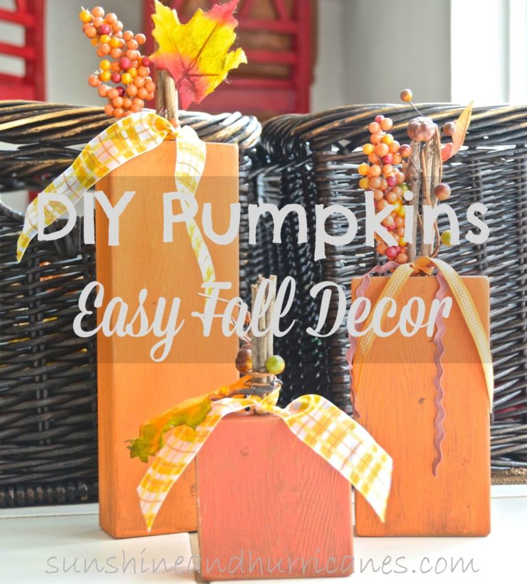 DIY 2x4 Pumpkins