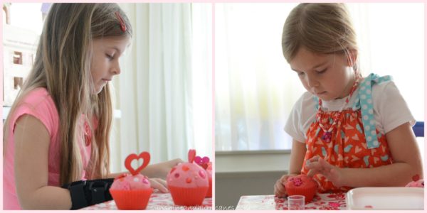 Valentine's Day Playdough Cupcakes