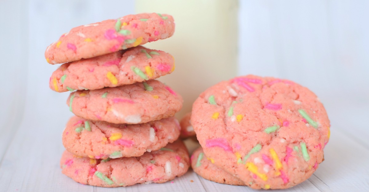 Sprinkle Cake Cookies