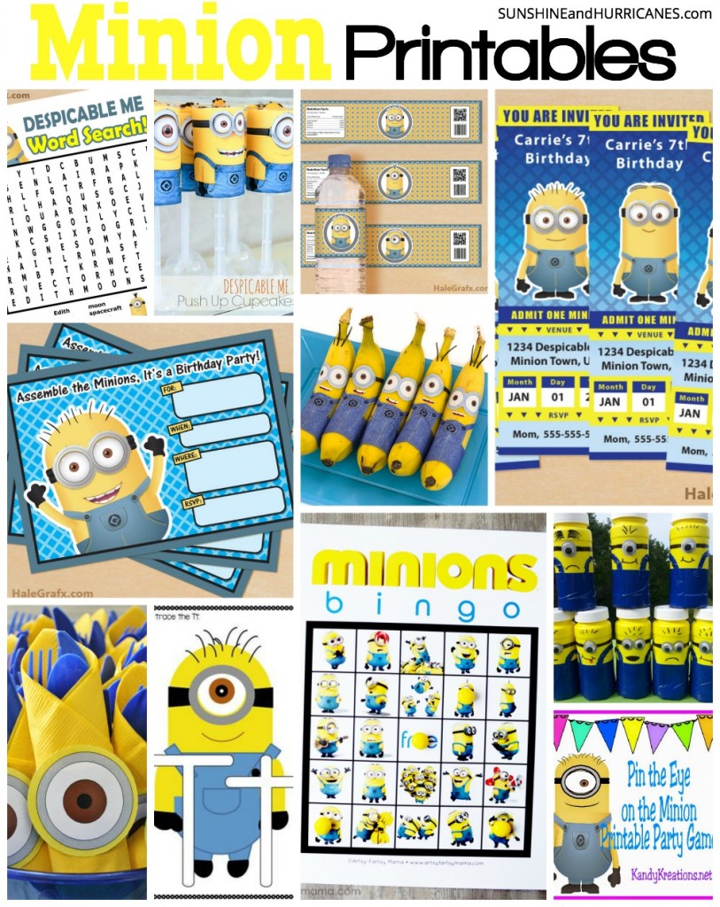 Minion Printables Round-Up