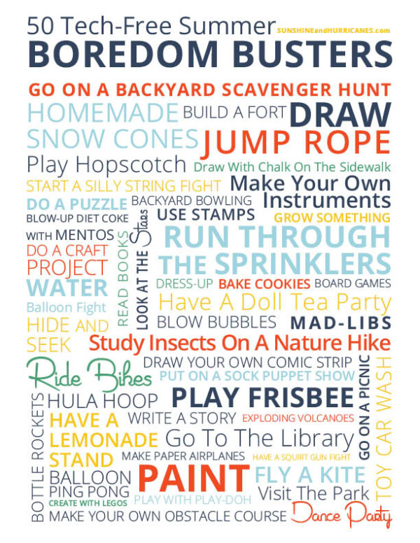 Summer Activities for Kids - Boredom Busters That Don’t Break the Bank
