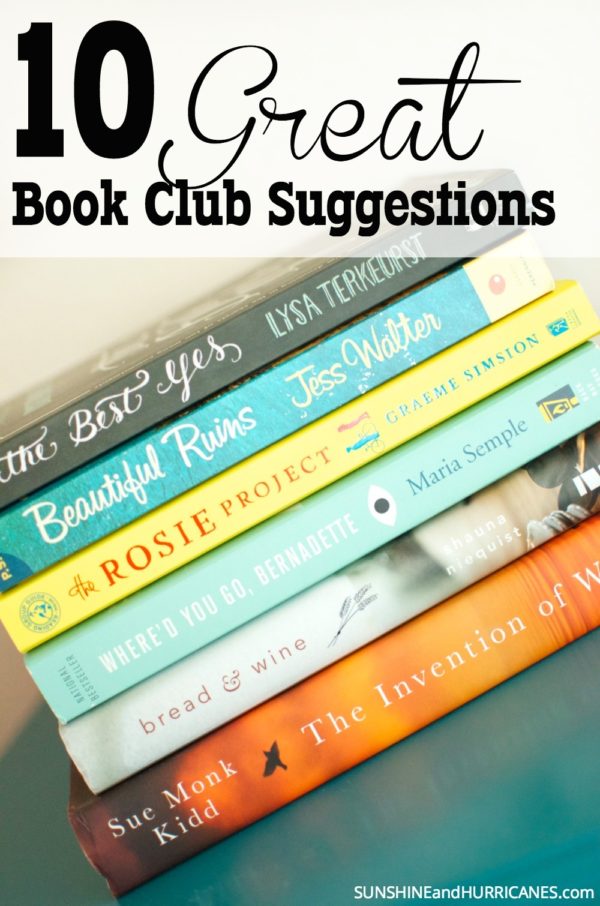 10 Great Book Club Suggestions