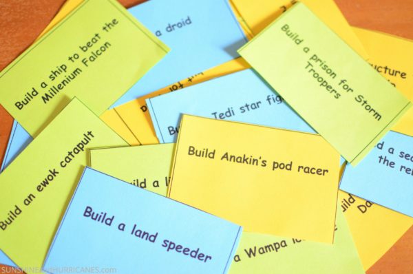 Lego Star Wars Printable Game Cards