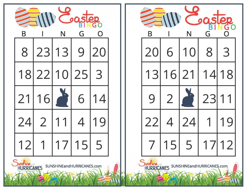 Easter Bingo - Printable Easter Games
