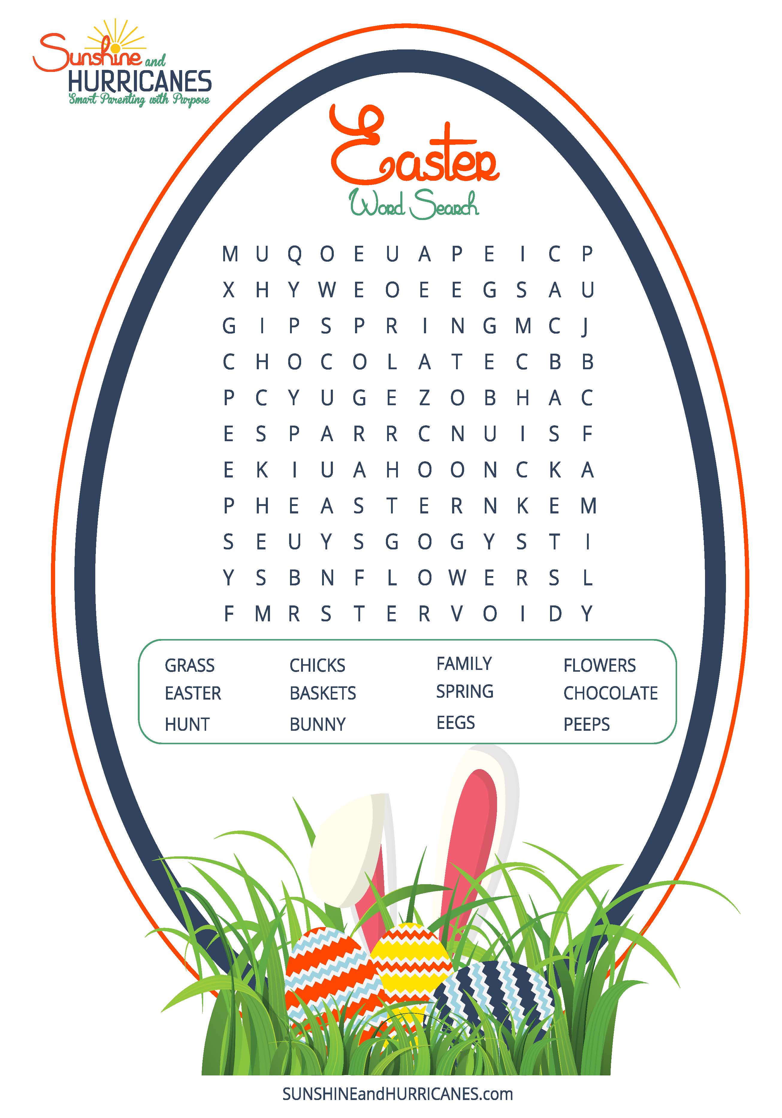 Easter Word Search Easter Word Search