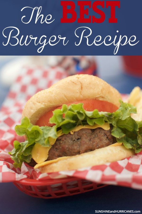 The Best Burger Recipe