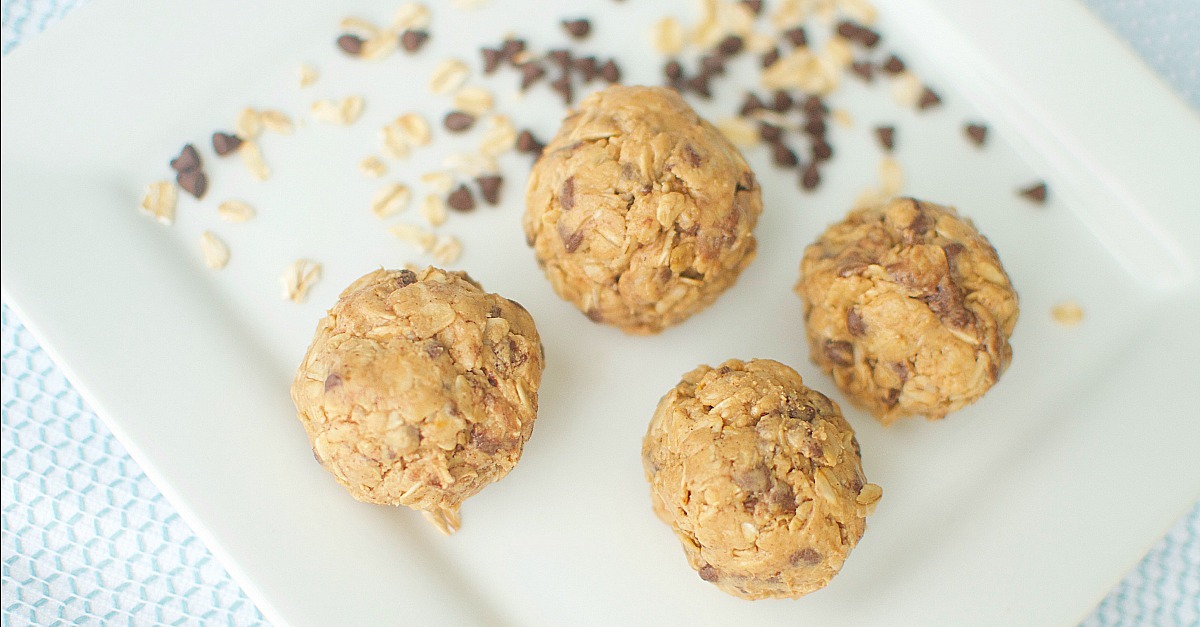 No Bake Peanut Butter Protein Balls