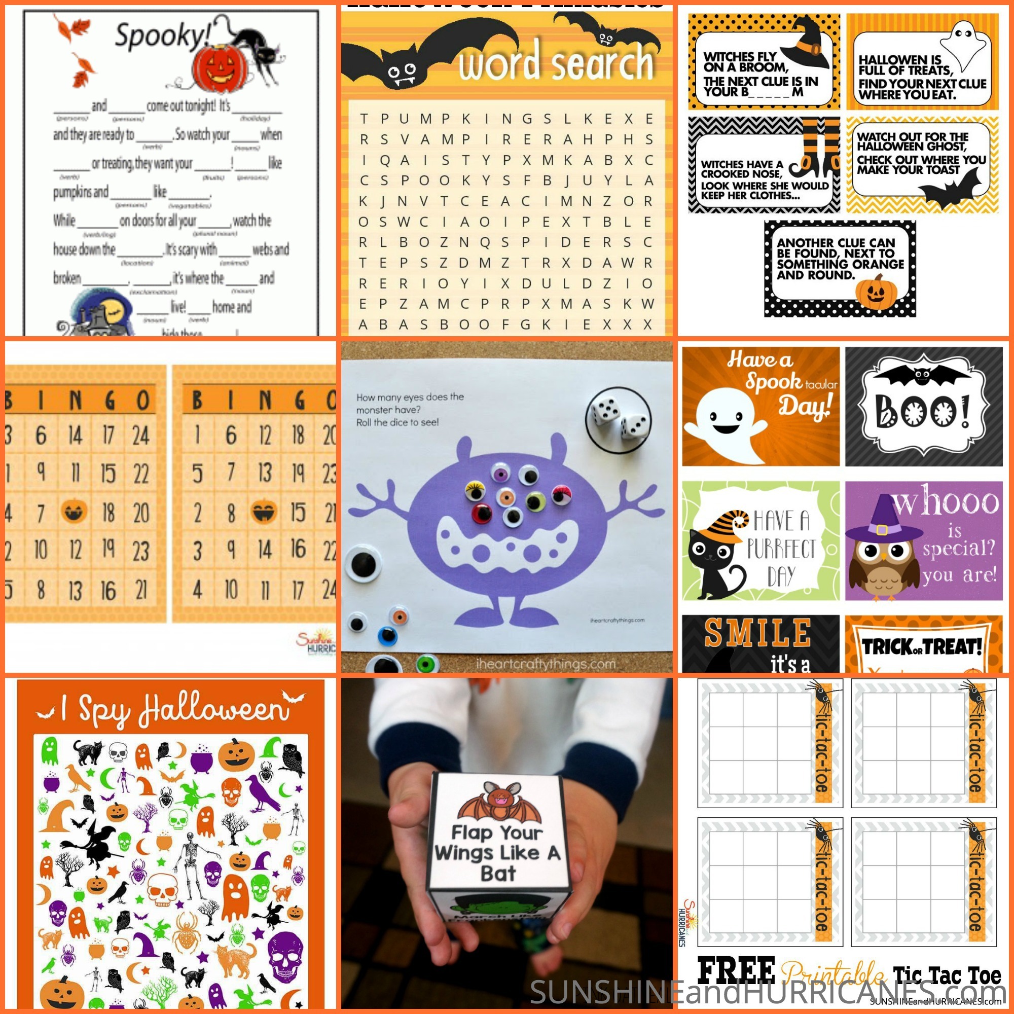 Halloween Printables - Cute to Creepy Fun For All Ages