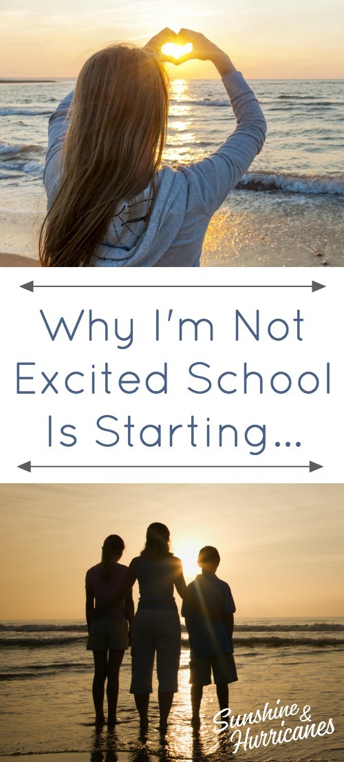 Why I'm Not Excited School Is Starting