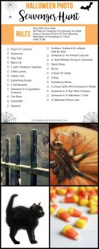 Halloween Photo Scavenger Hunt for Teens and Tweens