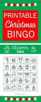 Printable Christmas BINGO - Holiday Games for Kids