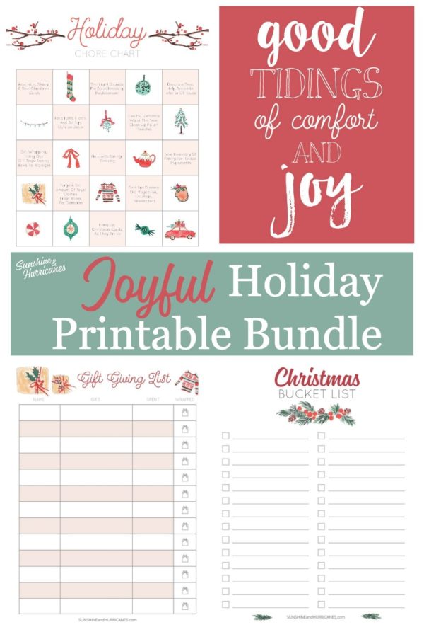 Joyful Holiday Printable Bundle and Email Series