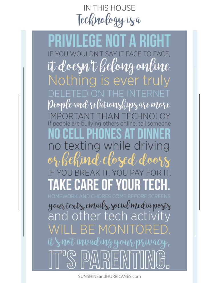 Tech Rules for Teens and Tweens - Parenting Tools for Today's World